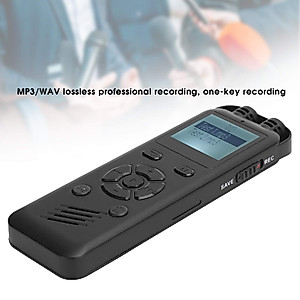MP3 Player, ABS Player, Lossless Professional Recording, Intelligent Noise Reduction, HD LED Screen Display, Support MP3 WMA WAV OGG APE FlAC Audio File Playback.