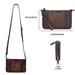 Montana West Crossbody Bags for Women Genuine Leather Cell Phone Purse Wallet Shoulder Bag Travel Purse MWG01-9063CF