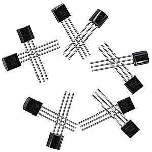 Eiechip® 10Pcs 18B20 DS18B20 TO-92 3 Pins Wire Digital Thermometer Temperature IC Sensor