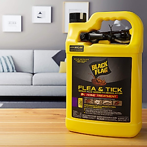 Black Flag Flea & Tick Killer Home Treatment with Growth Regulator Spray, 1 gallon