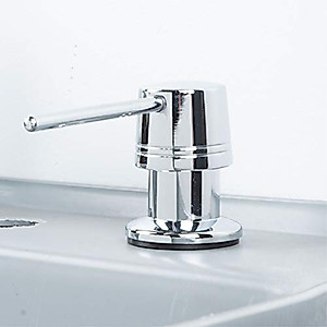 JS Jackson Supplies Soap Dispenser Kit for Laundry Tubs and Kitchen Sinks, Zinc Nozzle & Head in a Chrome Finish, Comes with Extension Tube 36" (3 Foot) & Bottle Stopper, Refill from the Top or Bottom