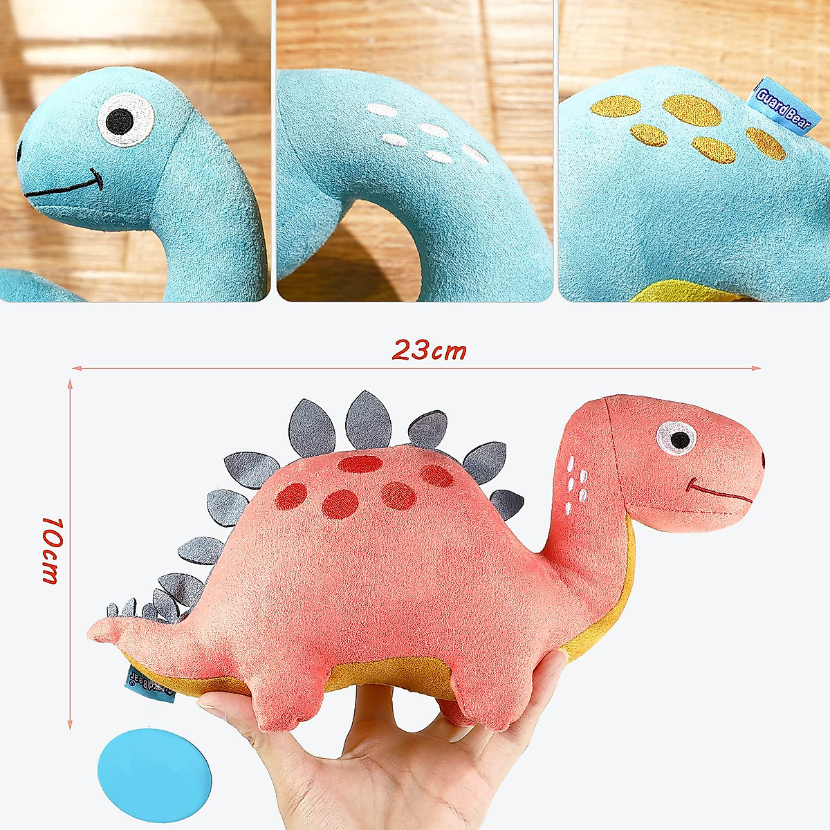 4 Packs Dinosaur Stuffed Animal Cute Dinosaur 9 Inch Dinosaur Plush Toys Adorable Soft Dinosaur Toy for Kids Baby Birthday Party Favors