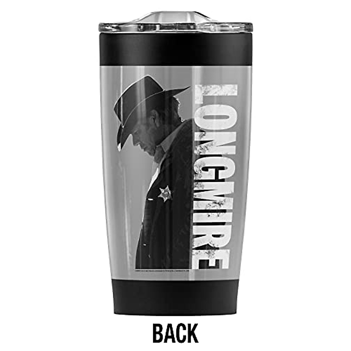 Longmire Profile Stainless Steel Tumbler 20 oz Coffee Travel Mug/Cup, Vacuum Insulated & Double Wall with Leakproof Sliding Lid | Great for Hot Drinks and Cold Beverages