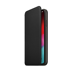 Apple iPhone Xs Max Leather Folio Case - Black