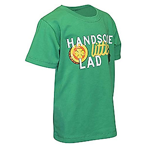 Unique Baby Boys Handsome Little Lad St Patrick's Day T-Shirt (3t, Little Lad)