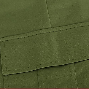 JDHUFEI Womens Cargo Pants Casual Elastic High Waisted Pants Baggy Loose Fit Trousers Pant Comfy Stretch Workout with Pocket