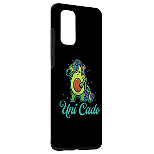 Galaxy S20+ Uni Cado, Cute Avocado, Funny Unicorn, Guacamole, Vegan Case