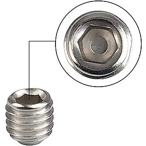 Persberg 304pcs 12 Sizes Allen Head Socket Hex Grub Screw Assortment Kit, Including M3/M4/M5/M6 Internal Hex Drive Cup-Point Set Screws Door Handles, Faucet 304 Stainless Steel (149) (Metric)