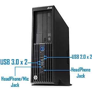 HP z230 Workstation SFF Desktop Computer, Intel Core i7-4770 Upto 3.9GHz, 16GB RAM, 512GB SSD 500GB HDD, HD Graphics 4600 4K, DisplayPort, HDMI, Wi-Fi, Bluetooth - Windows 10 Pro (Renewed)