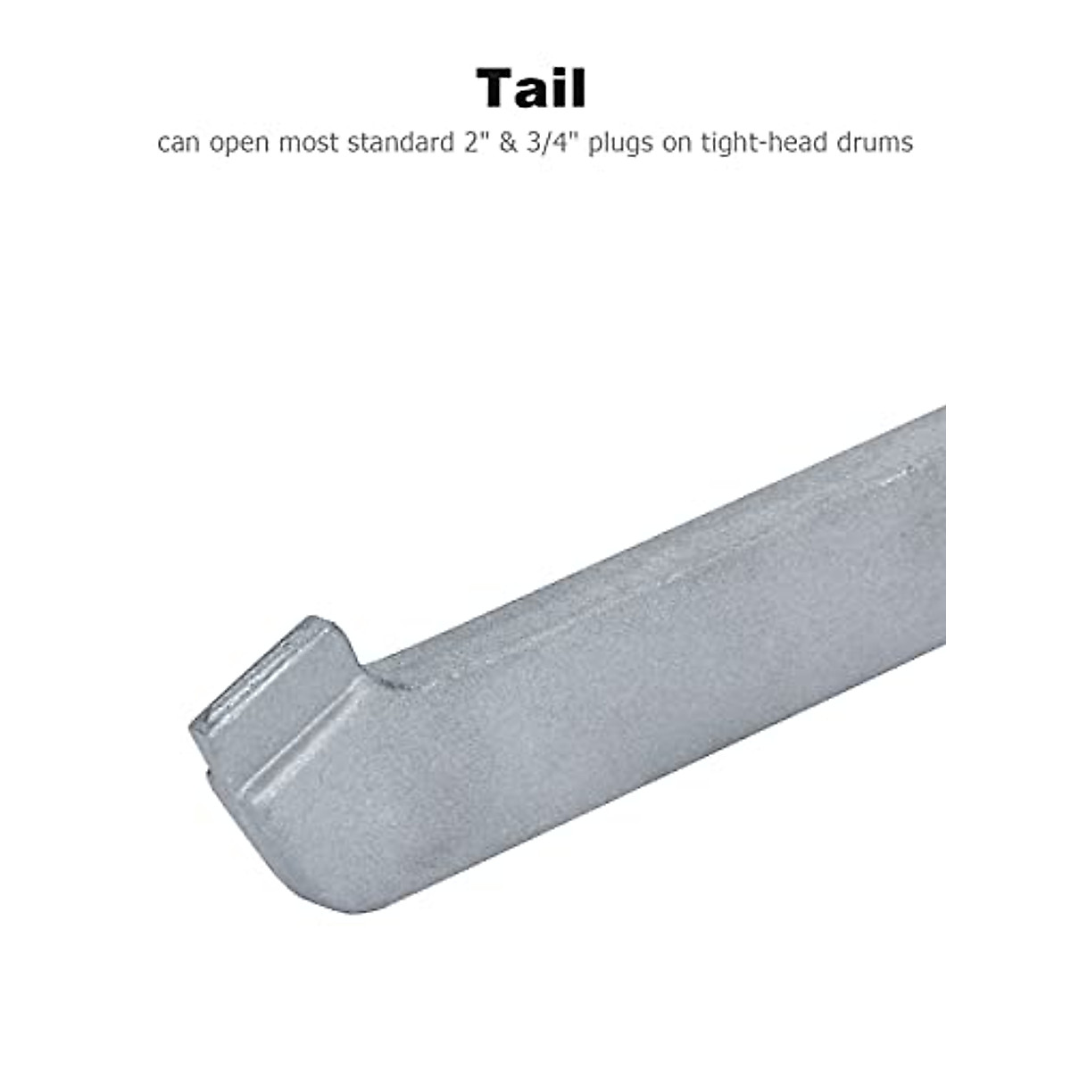 Mellbree Bung Wrench, Aluminum Gallon Drum Wrench Barrel Wrench Drum Opener Tool for Opening 10 15 20 30 50 55 Gallon Drum, Fits 2 inch and 3/4 inch Bung Caps