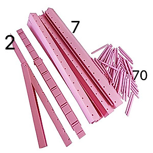 PeavyTailor Seven Layers Thread Stand/Rack Organizer for Sewing Quilting Embroidery Spools and Mini Cones -White