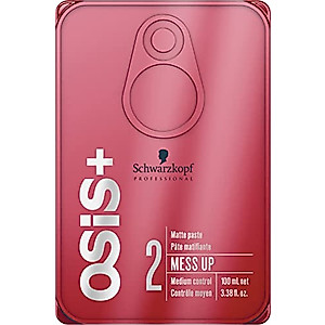 OSiS+ Schwarzkopf Plus Mess Up Texture Matt Paste, 100 ml, Number 2