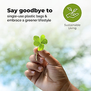 BlendQuik, Reusable Silicone Food Storage Bags, 1000 ml Capacity, Leak Proof Freezer Silicone Bags, Easy To Clean Reusable Travel Bag, Green