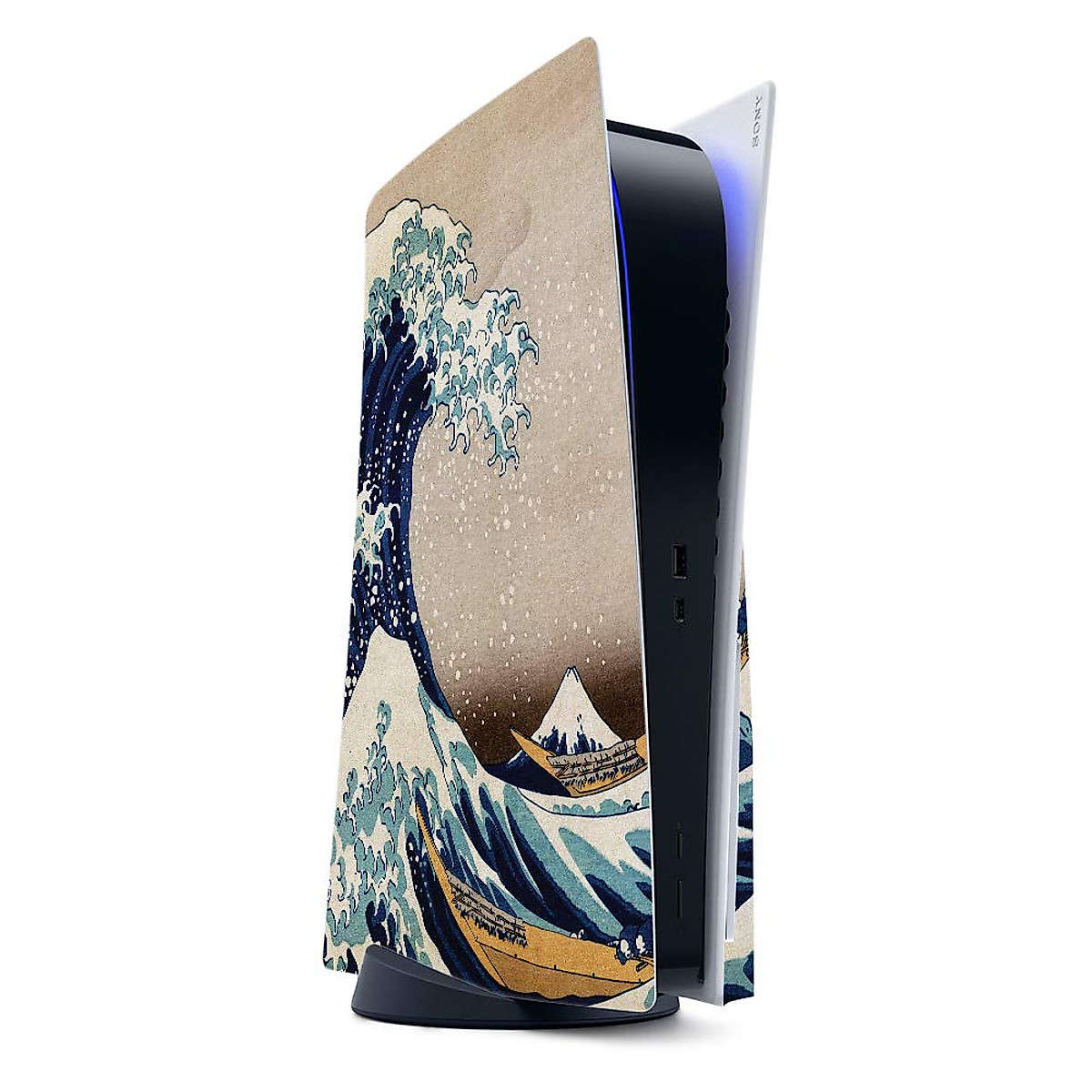 MightySkins Gaming Skin for PS5 / Playstation 5 - Great Wave of Kanagawa | Protective Viny wrap | Easy to Apply | Made in The USA