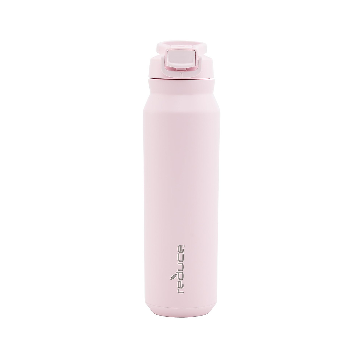 REDUCE 32 oz Hydrate Pro Stainless Steel Insulated Water Bottle - Flip Top Leak-Proof Lid, Dishwasher Safe, BPA-Free, Dual Wall Vacuum, Keeps Drinks Cold for 48 Hrs, Cup Holder Friendly - Pink Quartz