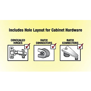 Milescraft 1316 CabinetMate - Shelf Pin Drilling Jig