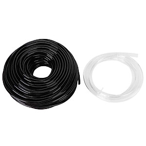 Oumefar 40m Drip Irrigation System Automatic Irrigation Plastic Watering System 4/7 Hose Set Drip Irrigation System Kit Sprinkler System for Garden Watering