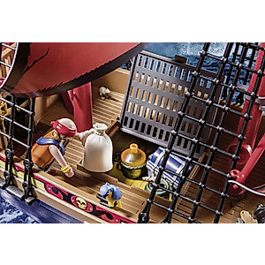 Playmobil 70411 Pirates Large Floating Pirate Ship with Cannon