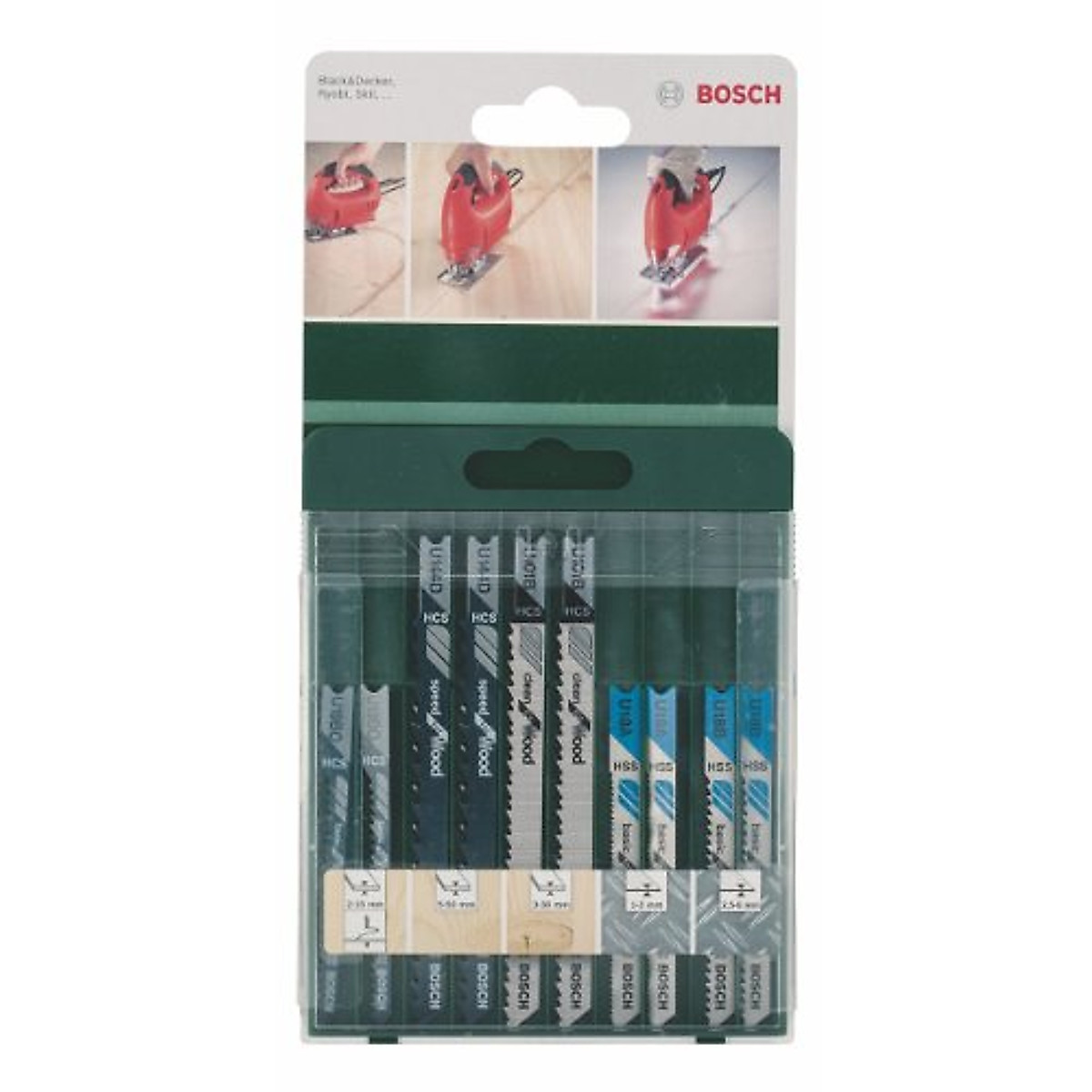 Bosch 2609256776 Jigsaw Blade Set (10 Pieces)