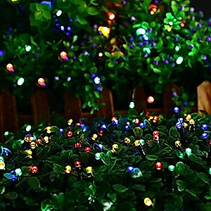 ZSMPY Fairy Lights Led Solar String Lights Fairy Lights Colorful 8 Lighting Modes Outdoor Decorative Light for Garden Home Wedding Party Christmas Halloween Decoration Lights String