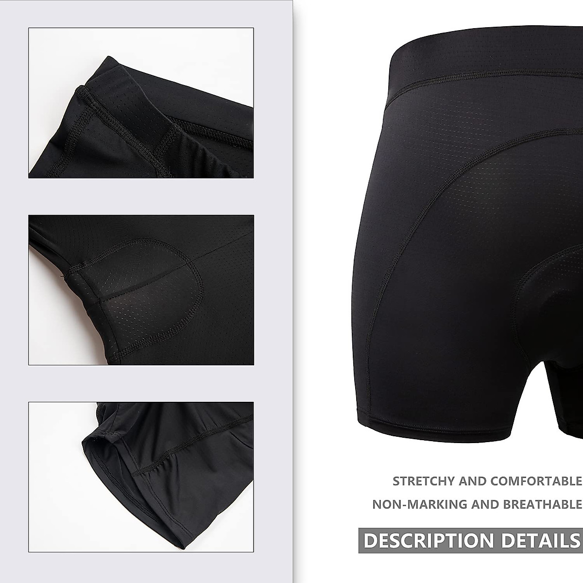 JEPOZRA Women's Cycling Underwear with Padding Cycling Shorts for Women Workout Shorts for Road Bikes,Horseback Riding