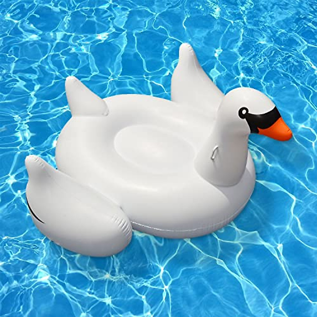 Swimline Giant Swan Inflatable Ride-On Swimming Pool Raft Float, White (6 Pack)