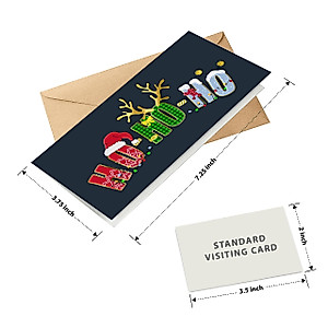 easykart labels 18 Christmas Cards Assortment with Envelopes & Sealing Stickers,Holiday Theme 6 Designs with Foiling & Emboss Effect,7.25" x 3.75" For Friends, Family and loved Ones