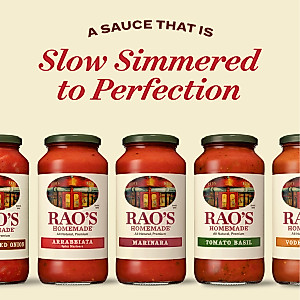 Rao's Homemade Vodka Sauce | 24 oz | Creamy Tomato Sauce | Pasta Sauce | Carb Conscious, Keto Friendly | All Natural, Premium Quality | With Parmigiano Reggiano and Pecorino Romano Cheeses & Vodka