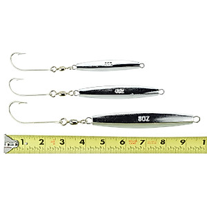 LAST CAST TACKLE 2-8oz Chrome Diamond Jig - 2 Pack - 3 Sizes to Choose from (2oz)