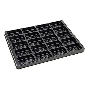 Flying Buffalo Game Piece Counter Trays (5-Pack); War Game and Board Game Storage Sorting Organizers, Aegis Collection