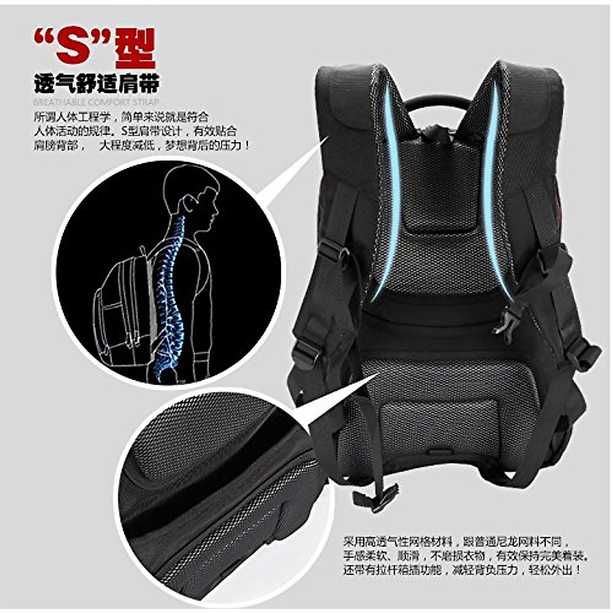 Freebiz Business, Travel & Sports Water Repellent Polyester Laptop Backpack With Adjustable Laptop Bag