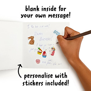 CENTRAL 23 Witty Birthday Cards For Friends - One Year Closer To Zimmer Frame - Fun Greeting Card For Men Women - Humor Card Him Her - Bestfriend Brother Sister Mom Dad - Comes With Fun Stickers