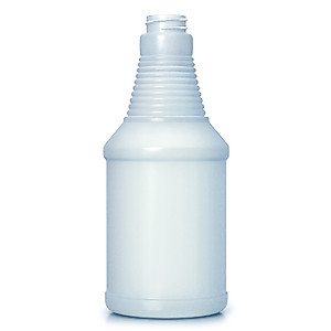 Plastic Spray Bottles with Sprayers - 32 oz Empty Spray Bottles for Cleaning Solutions, Plant Watering, Animal Training and More - No Clog & Leak Proof Heavy Duty Spray Bottles with Sprayers - 4 Pack