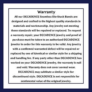 Decadence 14K Yellow Gold 3mm Polished Plain Wedding Band, Size 7