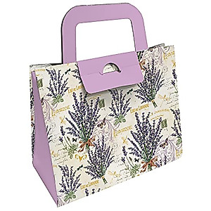 kartos 94863 Storage Box, 27 X 22.5 X 12.5 Cm, Lavender Pattern