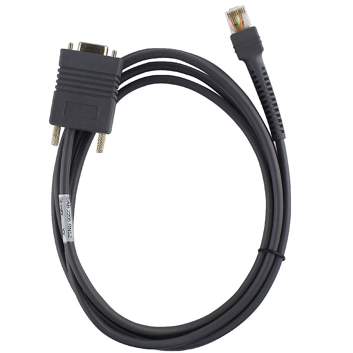 PARTSHE CBA-R01-S07PAR RS232 Serial Cable for Motorola Symbol LS2208 DS4278 6FT Straight RJ48 to DB9