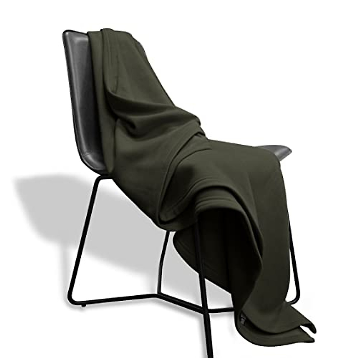 MV Sport Oversized Sweatshirt Blanket – Lightweight Blanket – Fleece Knit Blanket (Dusty Olive)