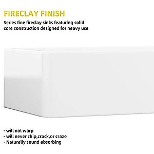Latoscana 33" Reversible Fireclay Farmhouse Sink LFS3318W