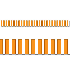 Creative Teaching Press Core Decor Orange Bold Stripes Border (10072)