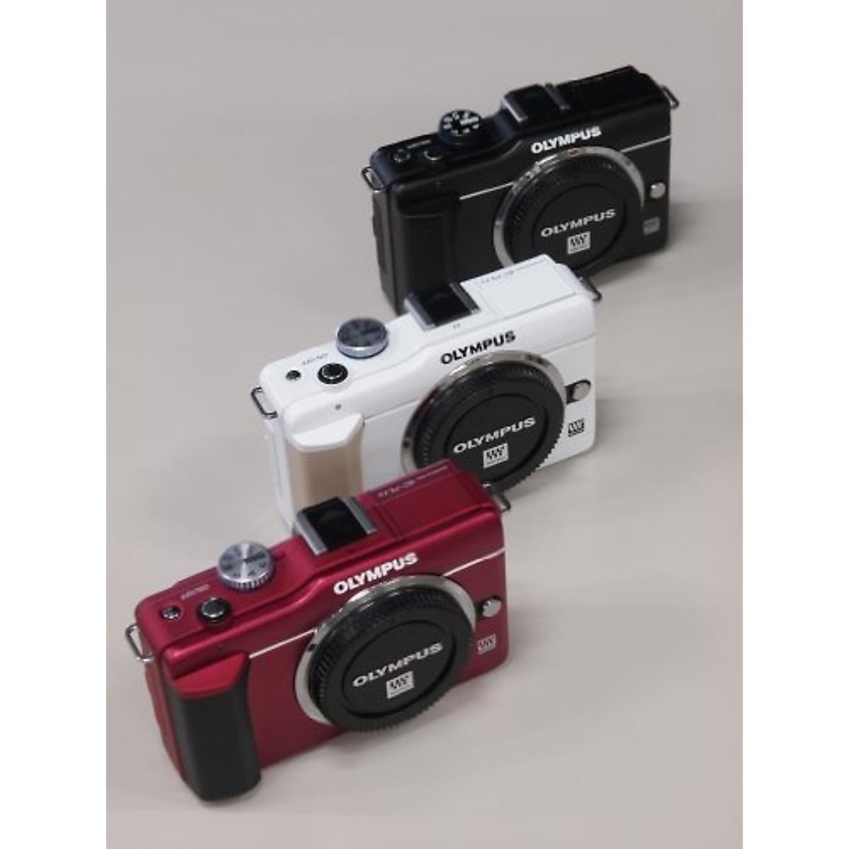 Olympus Pen E-PL1s 12.3MP Live MOS Micro Four Thirds Interchangeable Lens Digital Camera with M.ZUIKO Digital 14-42mm F3.5-5.6 II (RED) International Version (No Warranty)