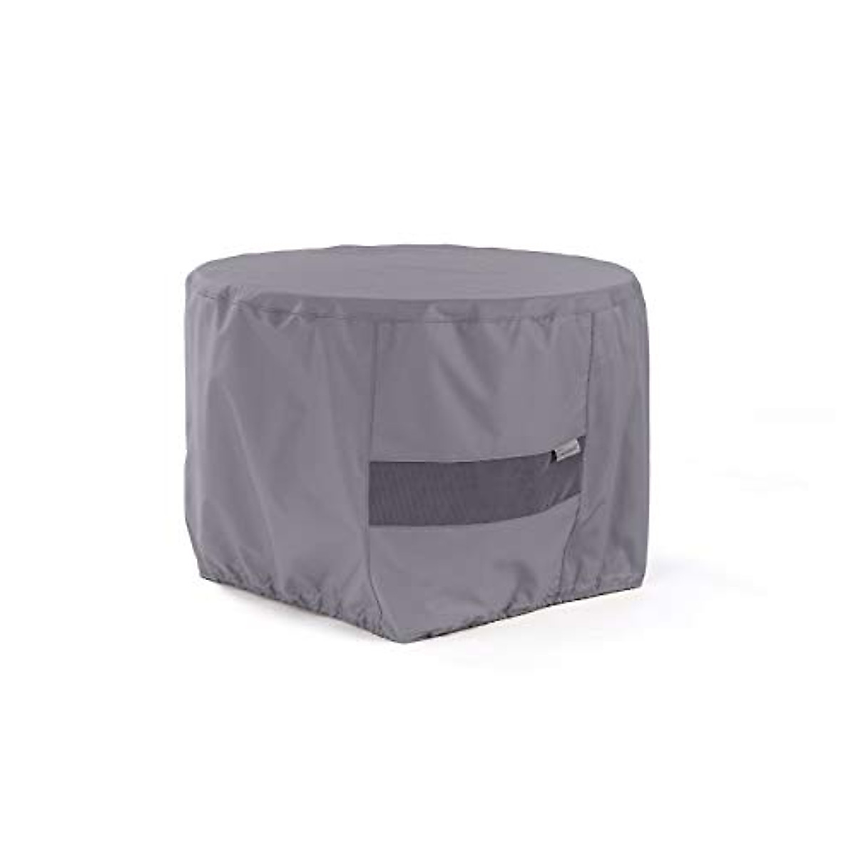 Covermates Round Firepit Cover – Water-Resistant Polyester, Mesh Ventilation, Fire Pit Covers-Charcoal