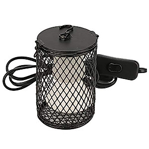 Heat Lamps, for Warming The Reptile, for Aquarium Home, No Harm, Soft Light, Reusable, Durable, for Lizard Snake Chameleon Turtle Bird Chicken, Wont Affect The Living Habits, 2 Colors (White)