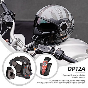 TRIANGLE Full Face Motorcycle Helmets,Off-Road Motocross Helmet for Men & Women,Dual Visor with Internal Tinted Sunshield,Open Face 3/4 Adult Racing Helmet DOT Approved(XXL)