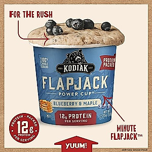 Kodiak Cakes Pancake On the Go, Blueberry and Maple, 2.16 Ounce (Pack of 12)