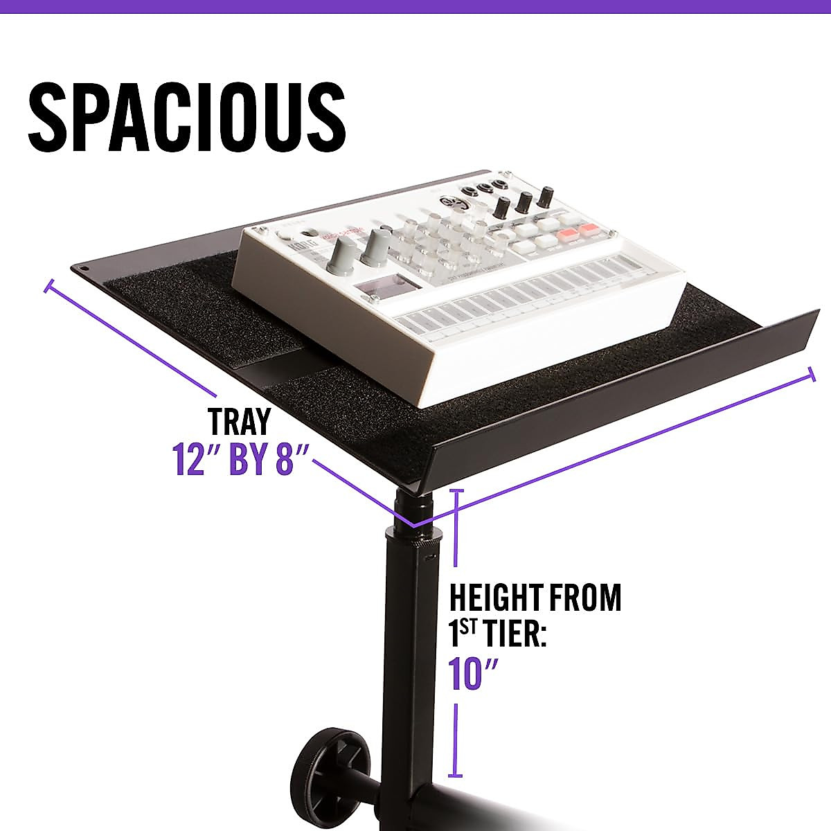 OnStage KSA8585 Keyboard Accessory Tray, Black