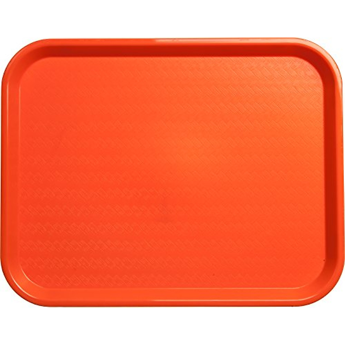 Carlisle FoodService Products Cafe Plastic Fast Food Tray, 14" x 18", Orange
