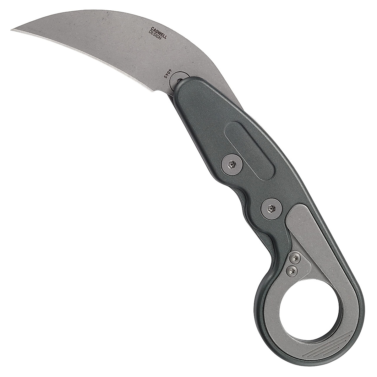 CRKT Provoke Compact: Kinematic EDC Folding Pocket Knife, Morphing Karambit, D2 Plain Edge Blade, Aluminum, Pocket Clip, 4045