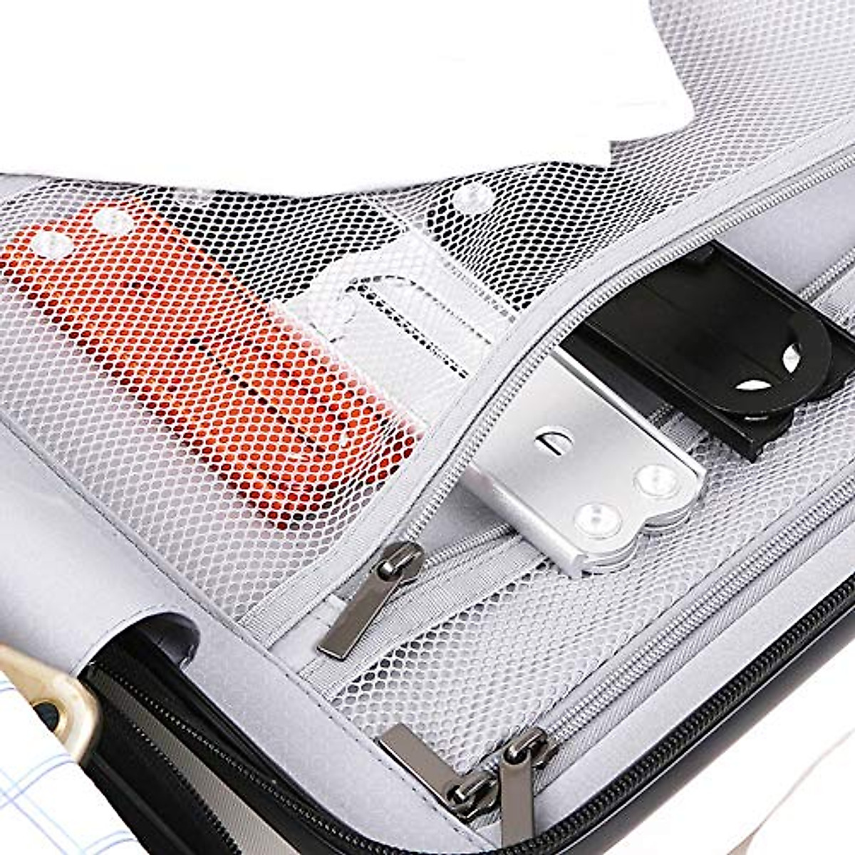 plplaaoo Portable Folding Clothes Hanger, Hangers,Nonslip Travel Hangers Metal Hangers,Multifunction Coat Hangers Travel Accessories,Clothes Drying Rack for Travel(Black)