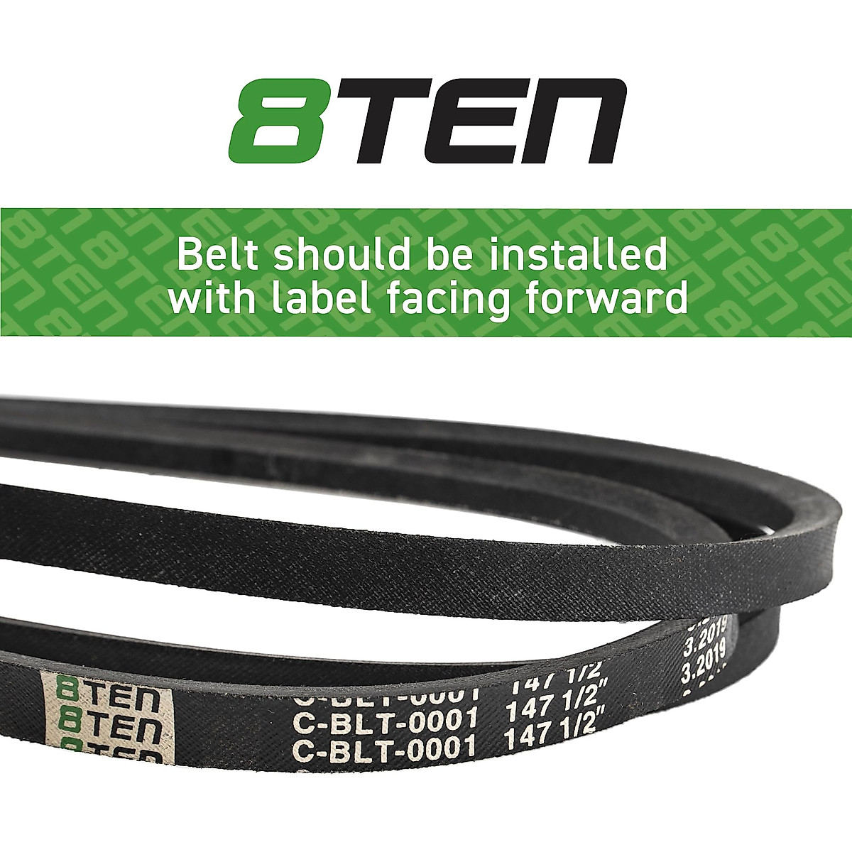 8TEN Belt for AYP 53219610 Husqvarna 196103 532196103 587686701 Ariens 21546382 Craftsman 33155 54 inch Deck