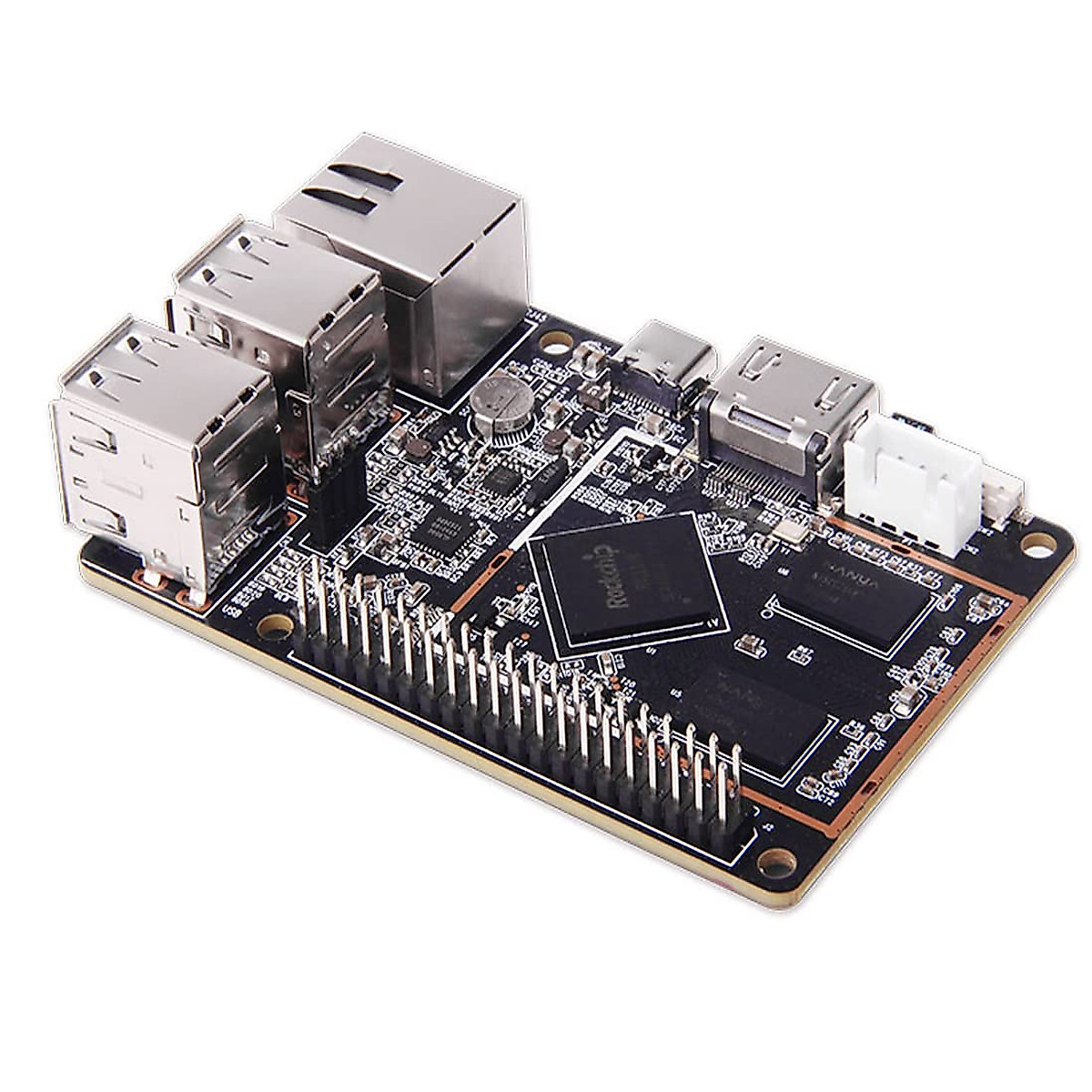 Geniatech XPI-3128 Single Board Computer, Embedded Computer Module, Development Board, Rockchip RK3128 Quad Core Cortex-A7 8GB WiFi, Card-sized High Performance Board